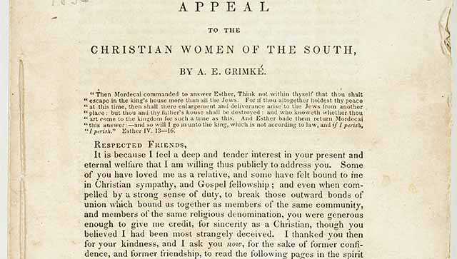 Angelina Grimke Goes Public | American Experience | Official Site | PBS