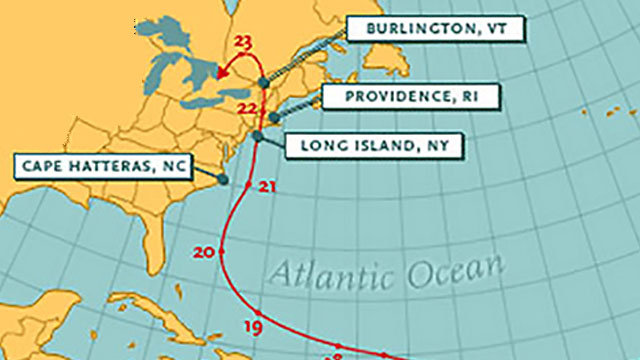 Hurricane Arthur Path