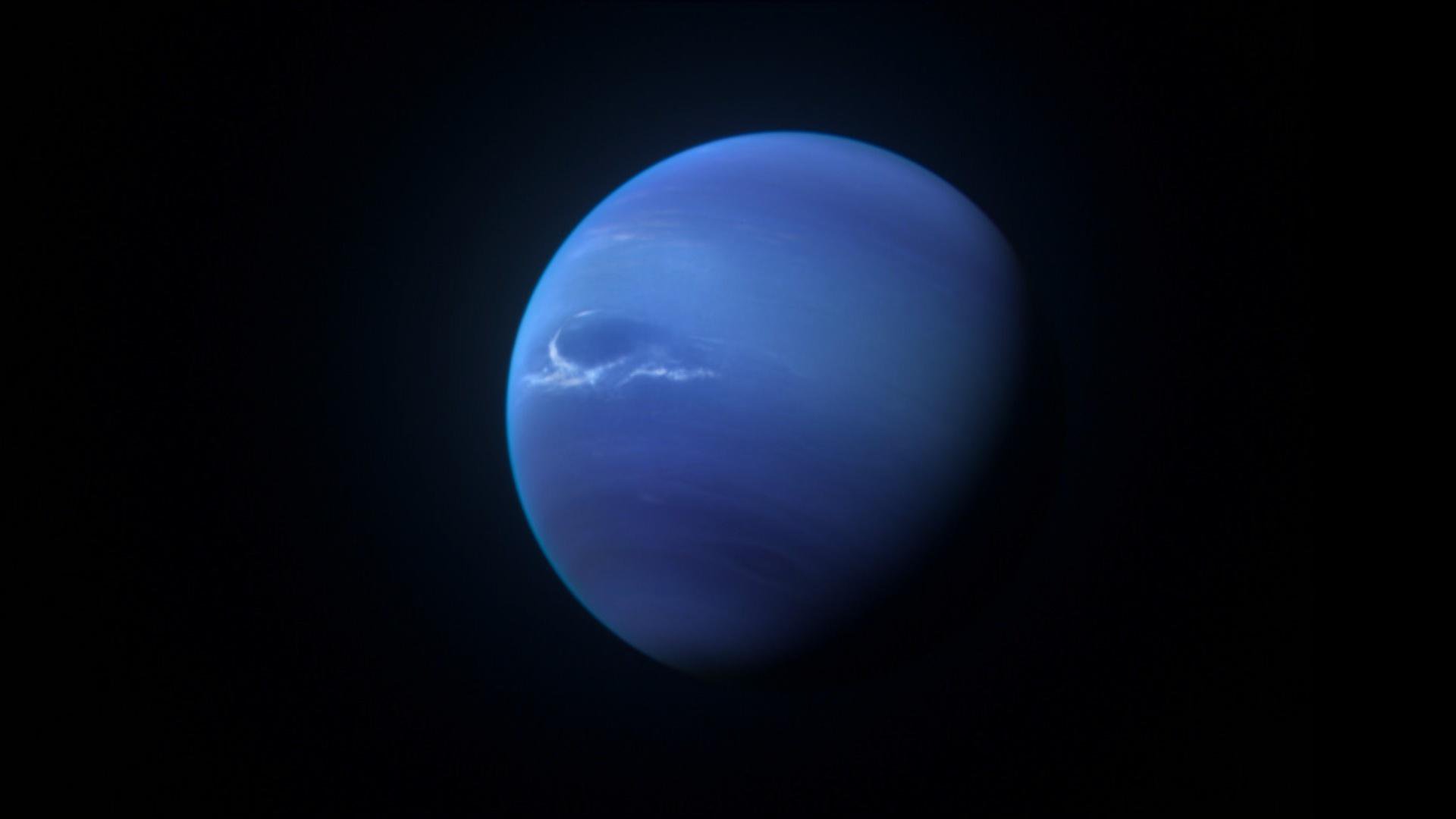 Neptune Planet With Name Wallpaper