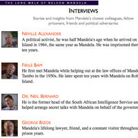Interviews | The Long Walk Of Nelson Mandela | FRONTLINE | PBS