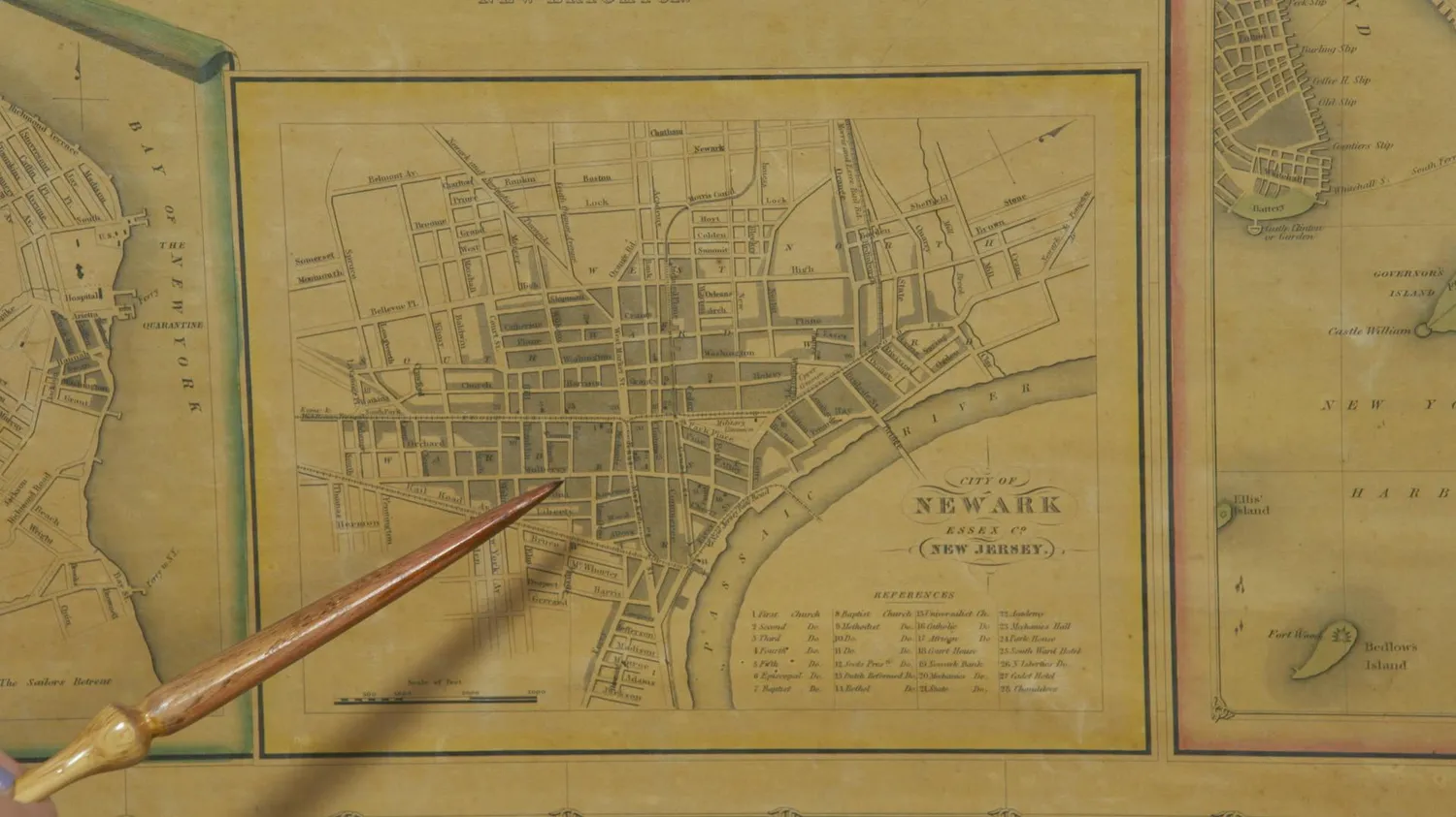 1844 John Calvin Smith Long Island Wall Map | Antiques Roadshow | PBS