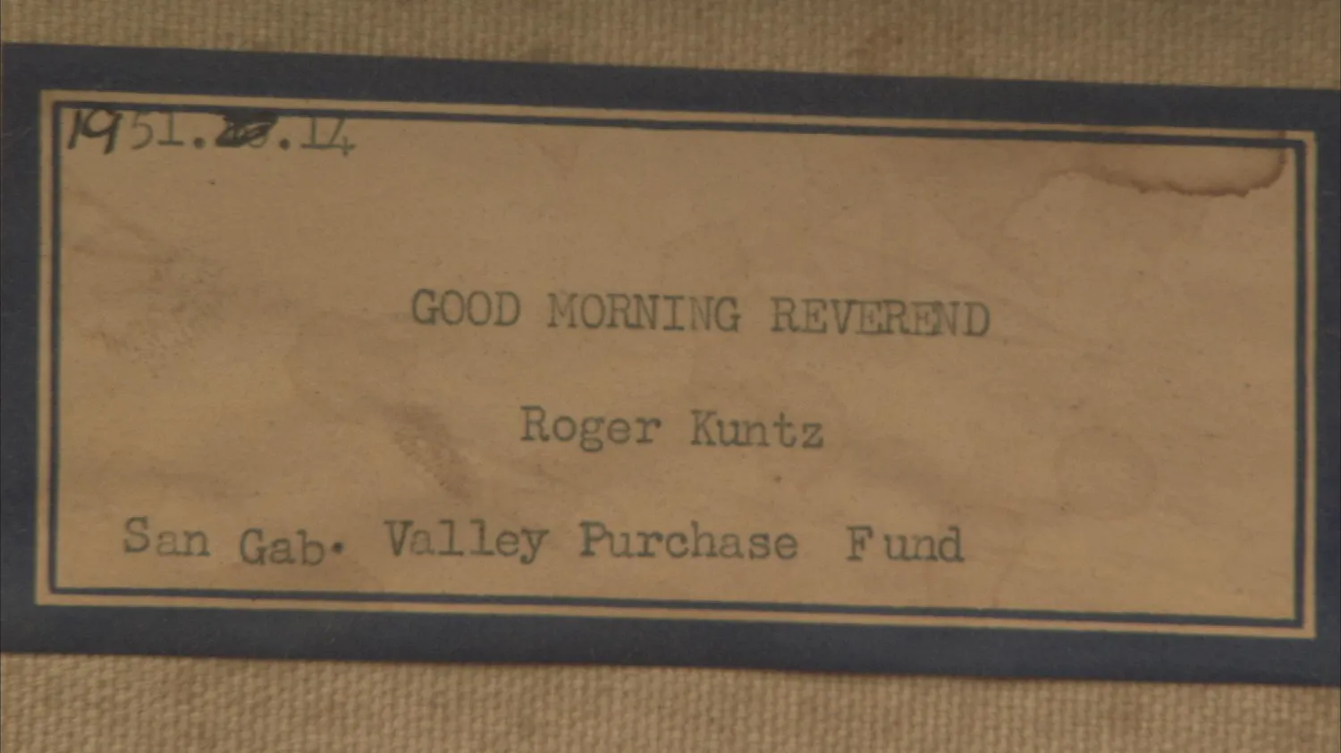 1951 Roger Kuntz "Good Morning Reverend" Painting | Antiques Roadshow | PBS