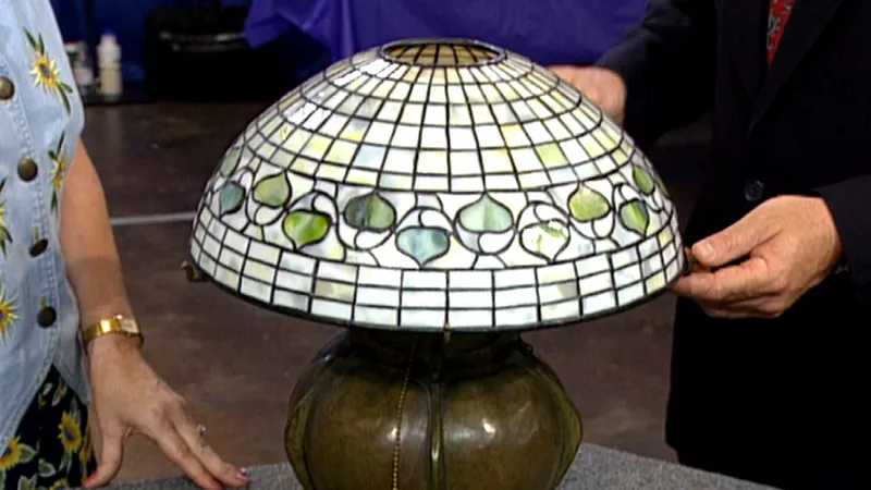 Duffner & Kimberly Leaded Glass Table Lamp | Antiques Roadshow | PBS