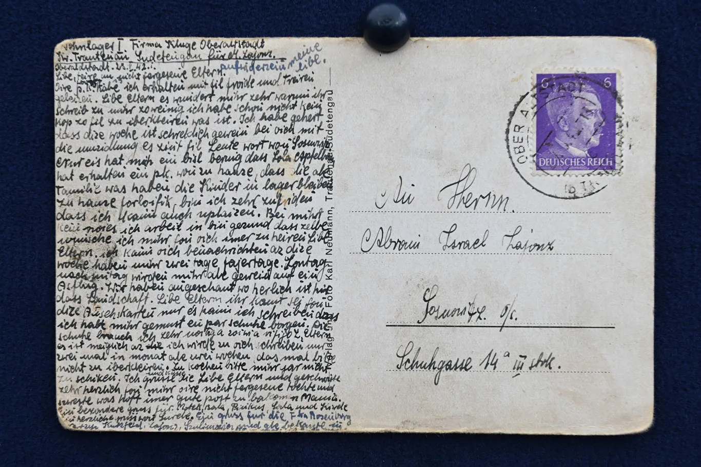 A Girl's Poignant Postcard from Oberaltstadt, 1942 | Antiques Roadshow ...