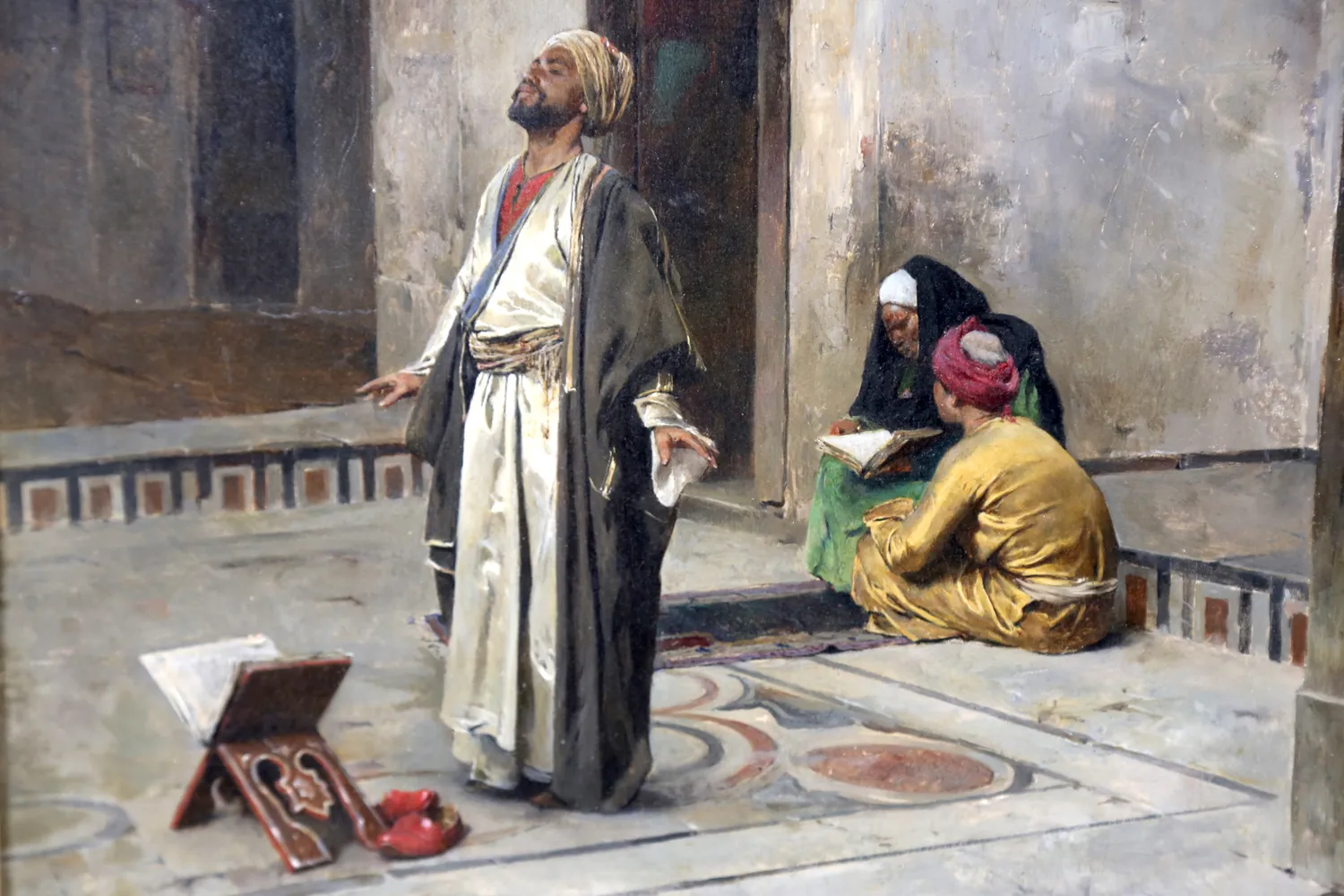 Charles H. Wilda Oil "The Hour of Prayer" Oil, ca. 1885 | Antiques ...
