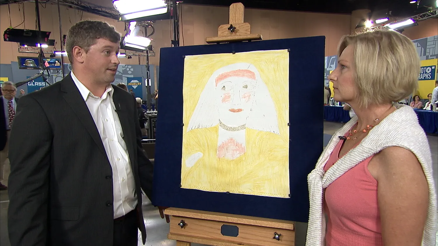 Lee Godie Canvas Painting, ca. 1985 | Antiques Roadshow | PBS