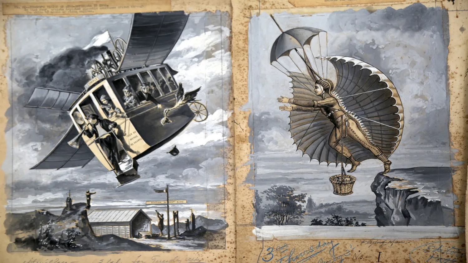 Photo Gallery: "How Man Learned to Fly" Illustrations | Antiques ...