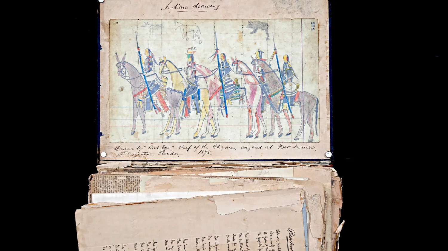 Plains Indian Ledger Drawing, ca. 1878 | Antiques Roadshow | PBS