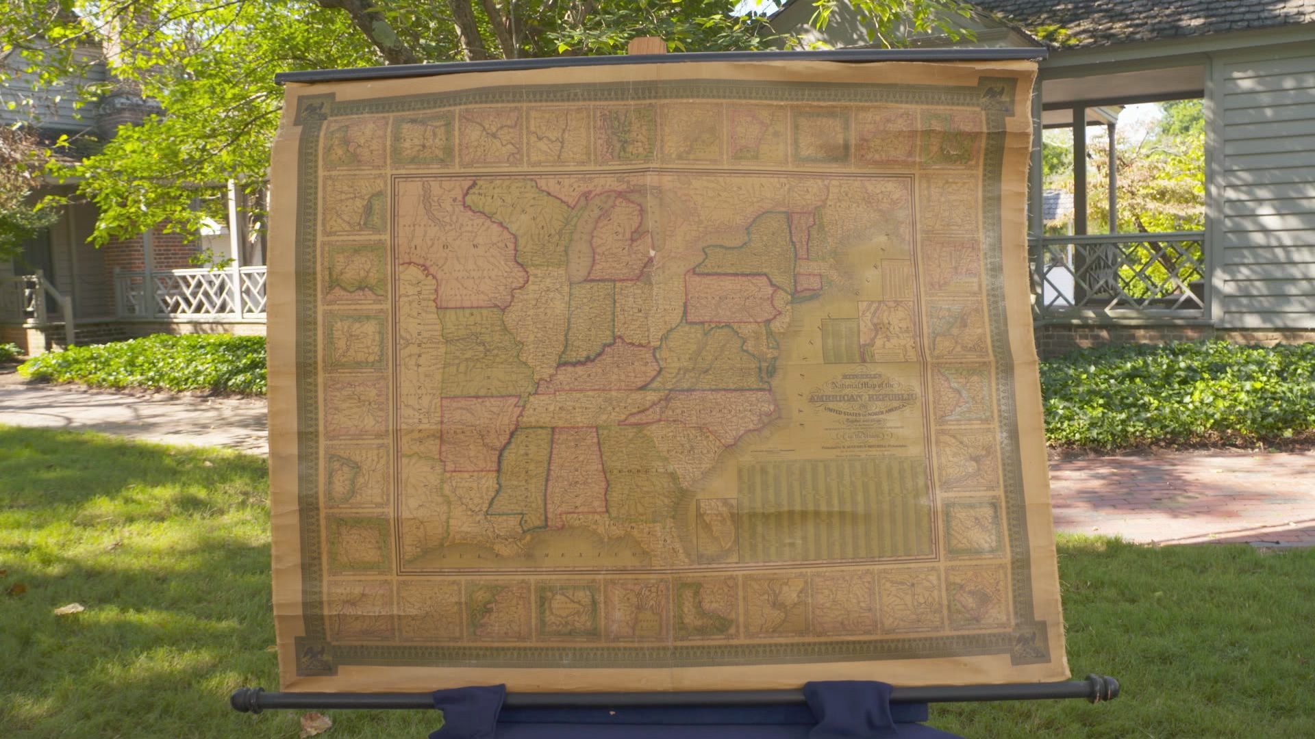 1845 S. Augustus Mitchell United States Wall Map | Antiques Roadshow | PBS