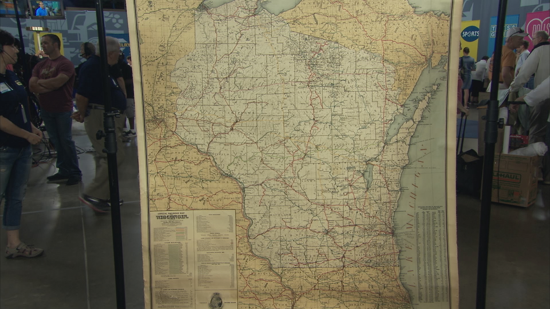 1904 Official Railroad Map of Wisconsin | Antiques Roadshow | PBS