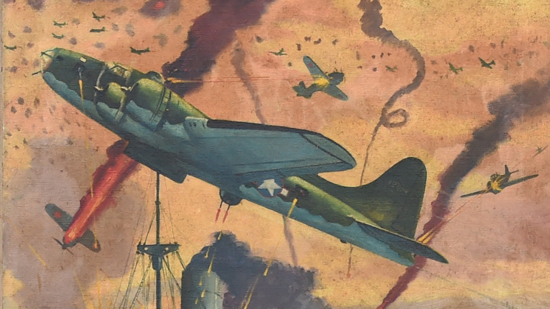 1944 Frederick Blakeslee "Battle Birds" Oil | Antiques Roadshow | PBS