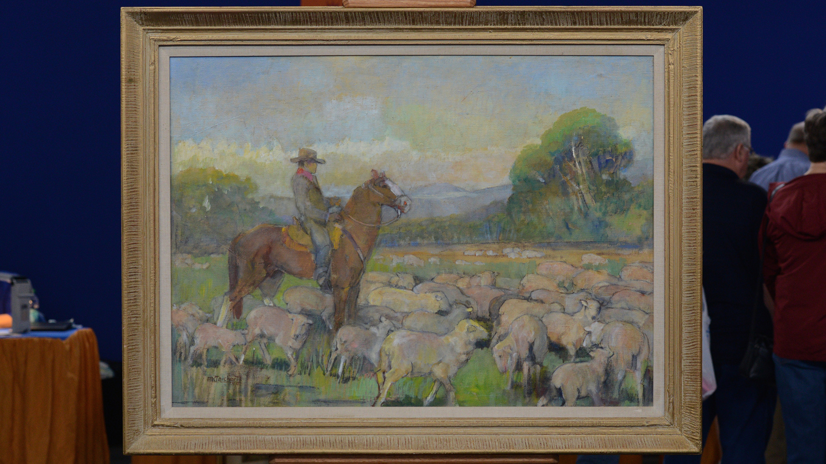 1959 Minerva Teichert "Cowboy with Sheep "Oil" | Antiques Roadshow | PBS