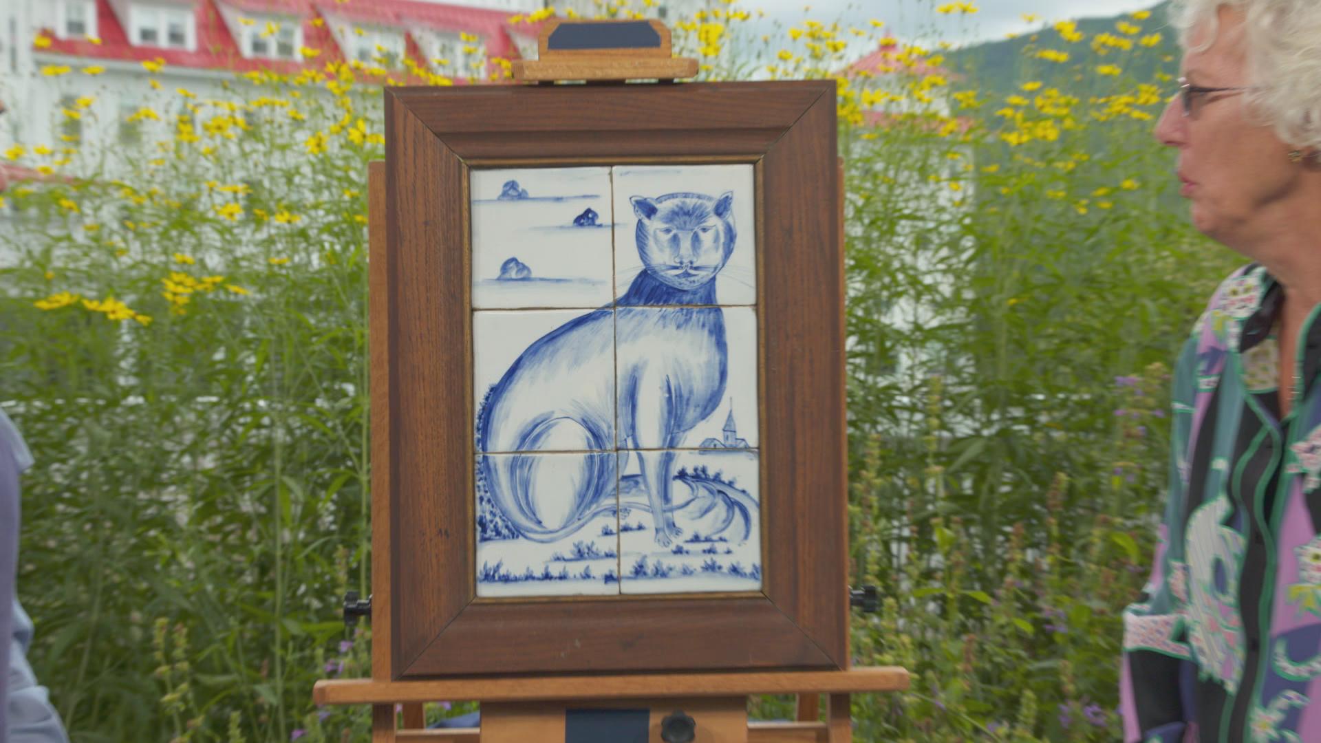 Dutch Cat Portrait Tile Panel, ca. 1880 | Antiques Roadshow | PBS