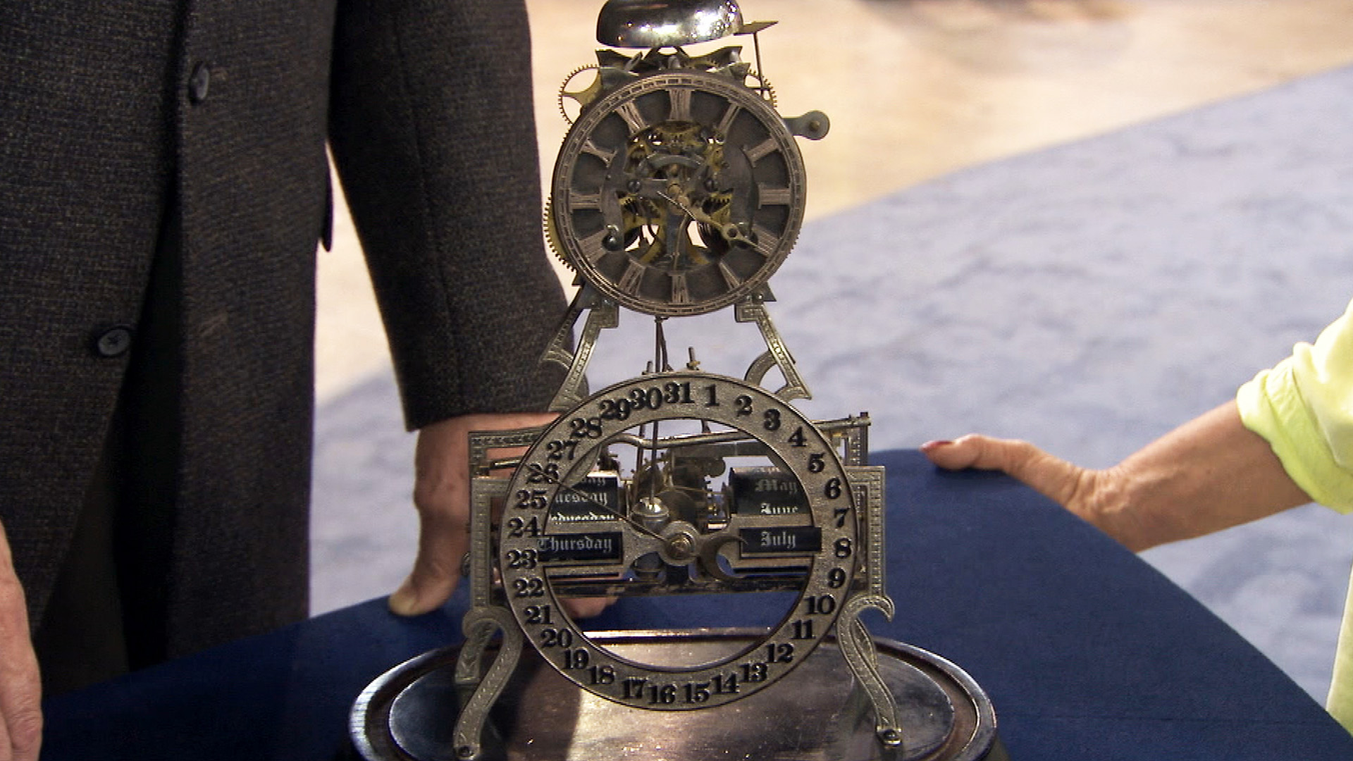 Ithaca Box Skeleton Clock, ca. 1890 | Antiques Roadshow | PBS
