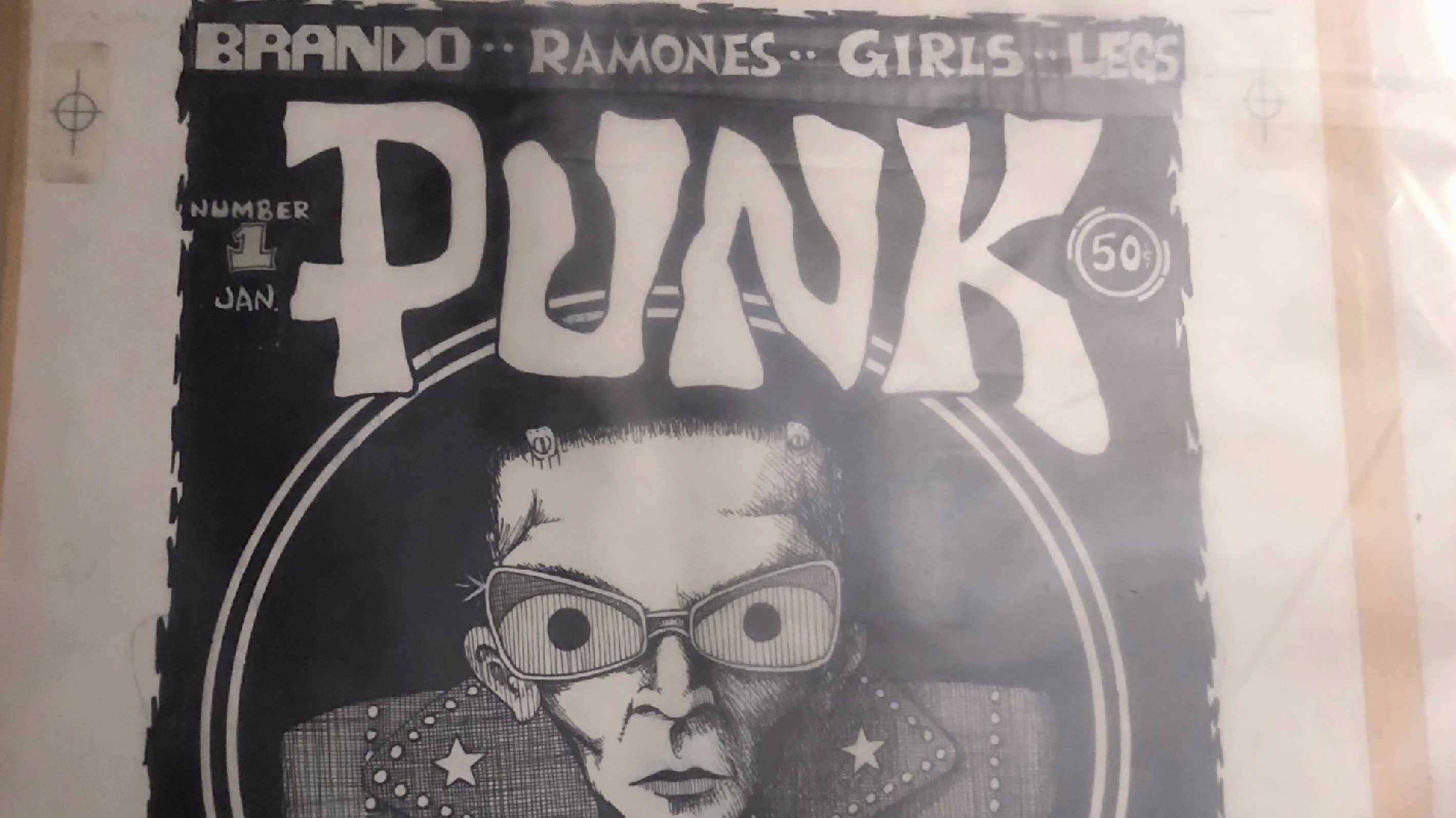Rubén Blades & Luba Mason: Holmstrom "Punk" Lou Reed Cover Original Art ...