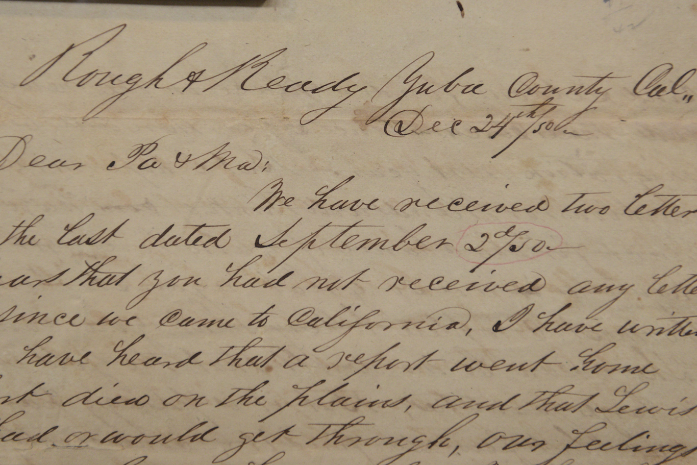 Gold Rush 1849 Primary Sources