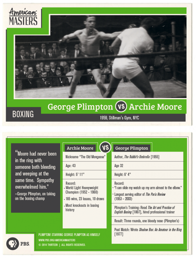 George Plimpton | George Plimpton Trading Cards | American Masters | PBS