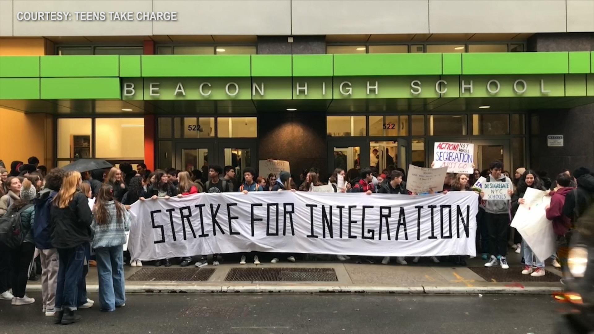 NYC High School Students "Strike for Integration"