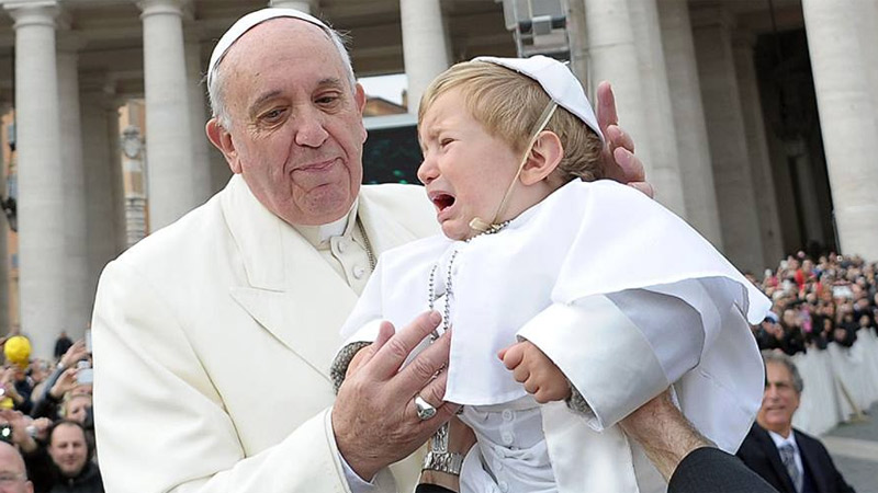 Pope Greets His Mini-Me | February 28, 2014 | Headlines | Religion ...