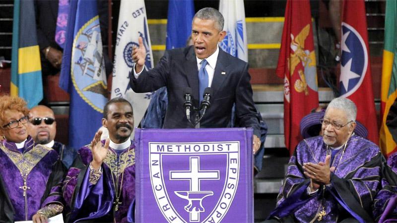 Obama Eulogizes Slain Charleston Pastor; Nation Debates Meaning of ...